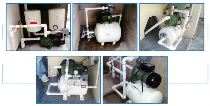 1HP Jet Self Priming Pompa Air Otomatis Dengan Pengontrol Tekanan Otomatis